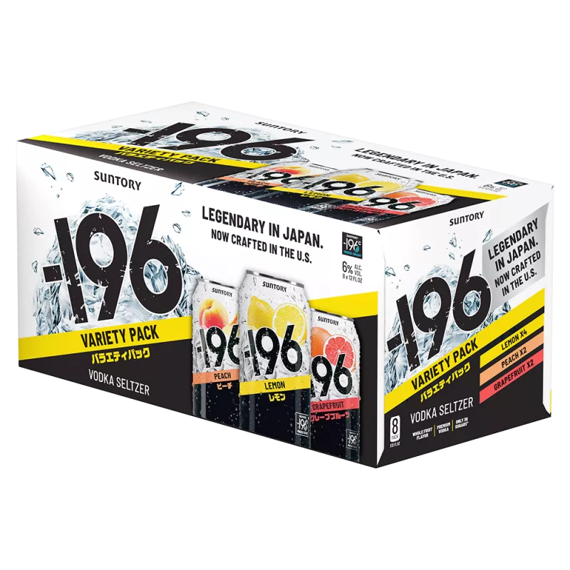 Suntory -196 Vodka Seltzer Variety Pack (12oz Can 8 Pk) – Cellar.com