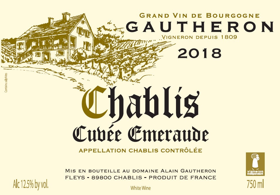 Gautheron Chablis Cuvee Emeraude - 2021 (750ml) – Cellar.com