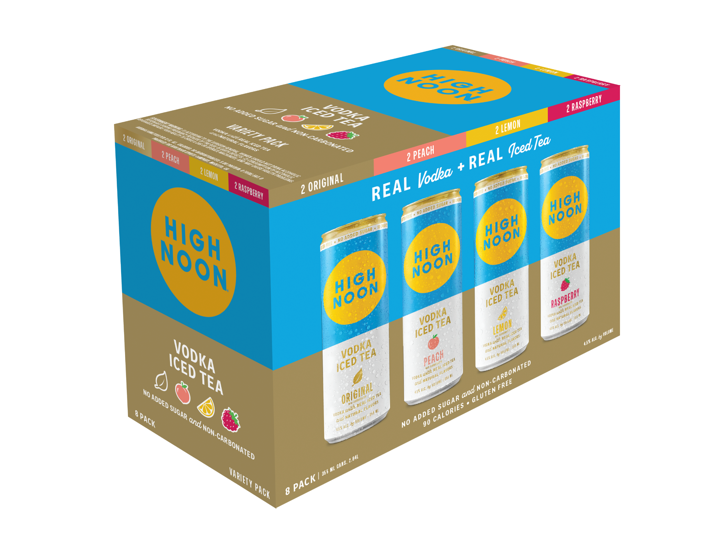 High Noon Vodka Iced Tea Seltzer (12oz Can 8 Pk) – Cellar.com
