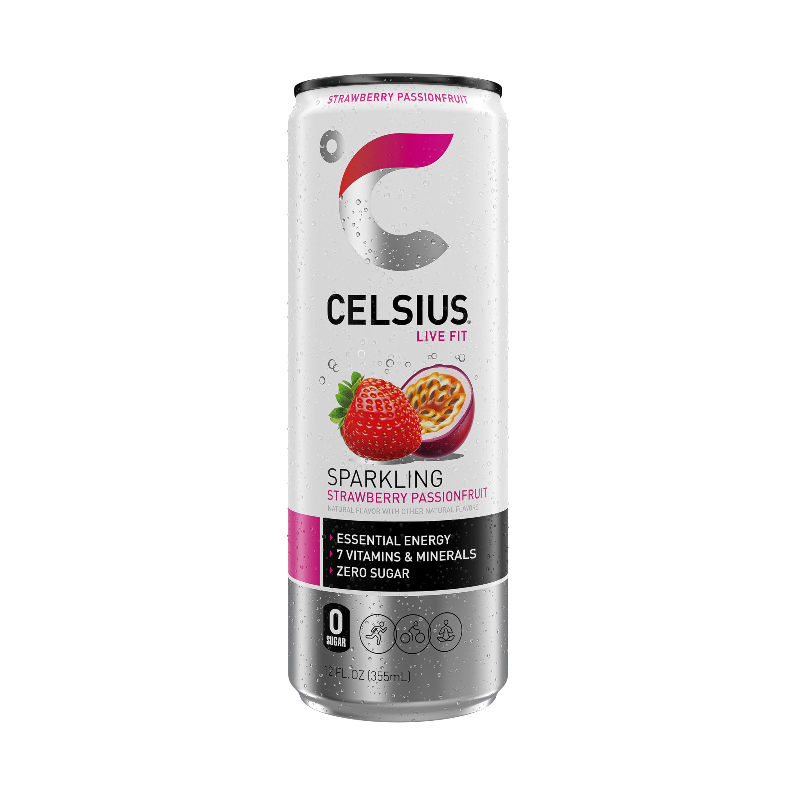 Celsius Strawberry Passion Fruit Sparking (12oz Can) – Cellar.com